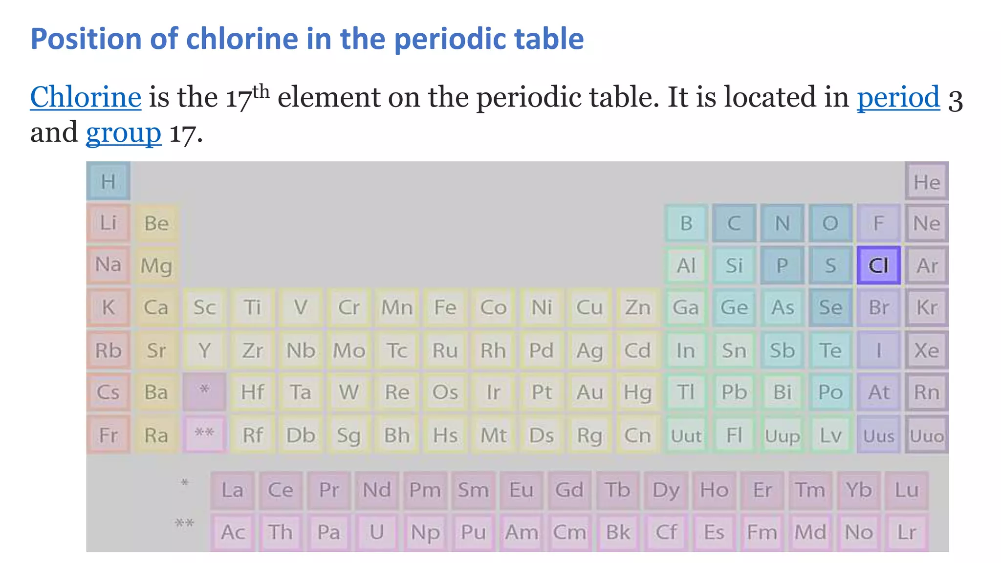 Chlorine | PPTX