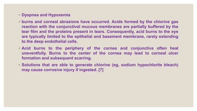 Chlorine Toxicity | PPTX | Lung and Respiratory Health | Diseases and ...