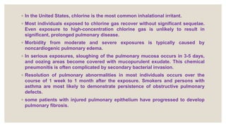 Chlorine Toxicity | PPTX | Lung and Respiratory Health | Diseases and ...