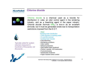 Chlorine dioxide-application-chemtreat - part 2 | PPTX