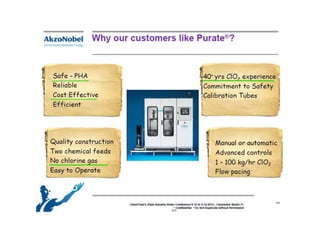 Chlorine dioxide-application-chemtreat - part 2 | PPTX | Chemistry ...