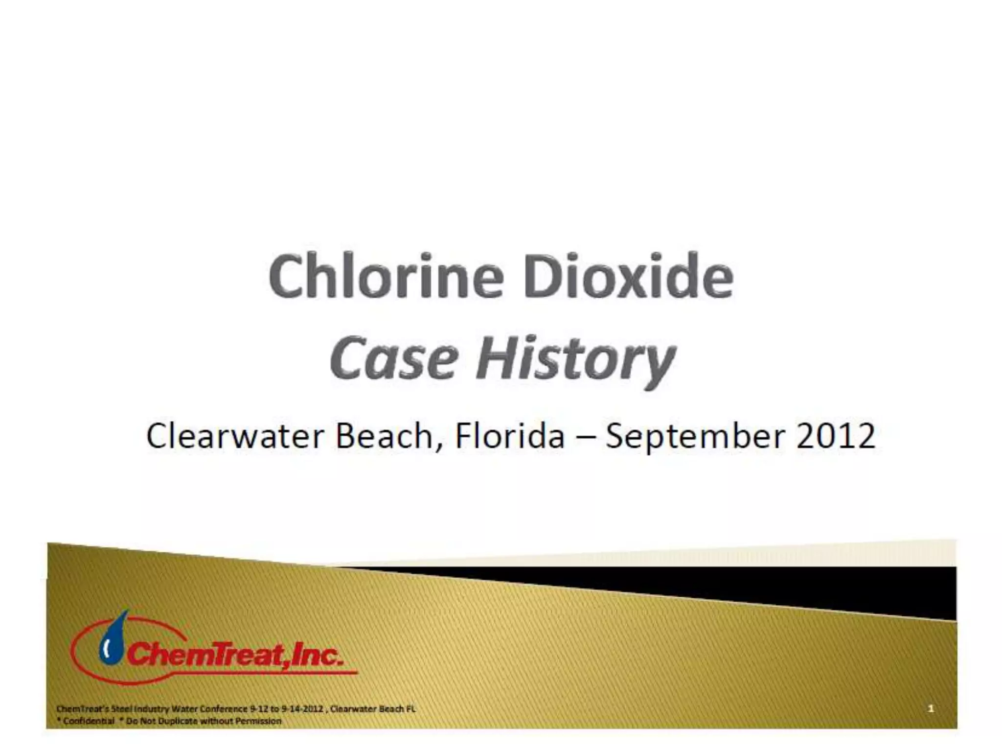 Chlorine dioxide-case-history-chemtreat | PPT