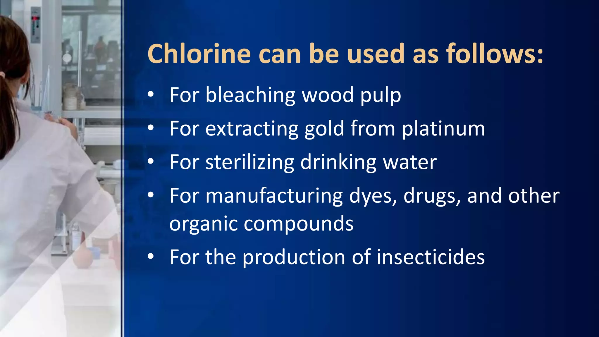 Chlorine uses and health risks | PPTX