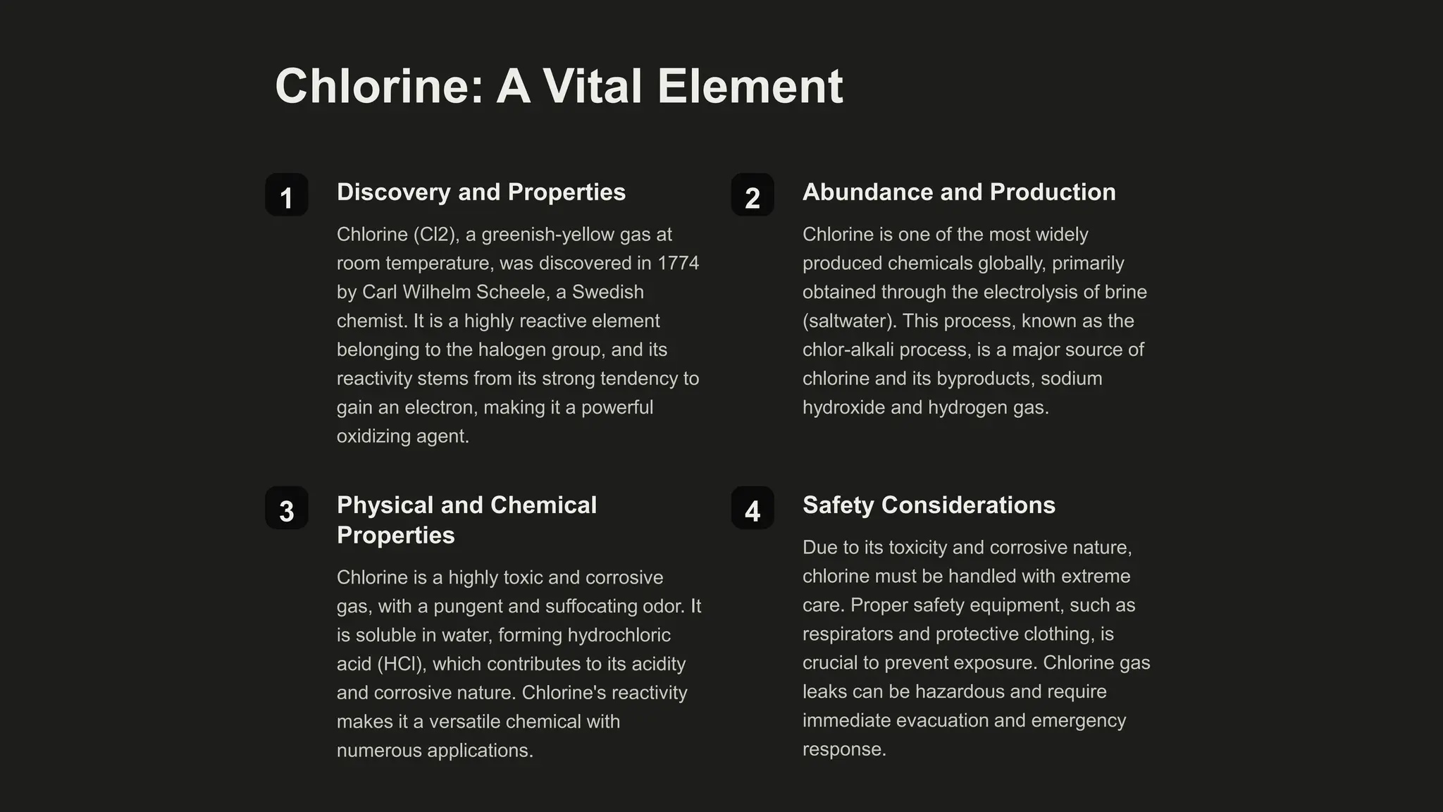 Chlorine and Nitric Acid application, properties, impacts.pptx