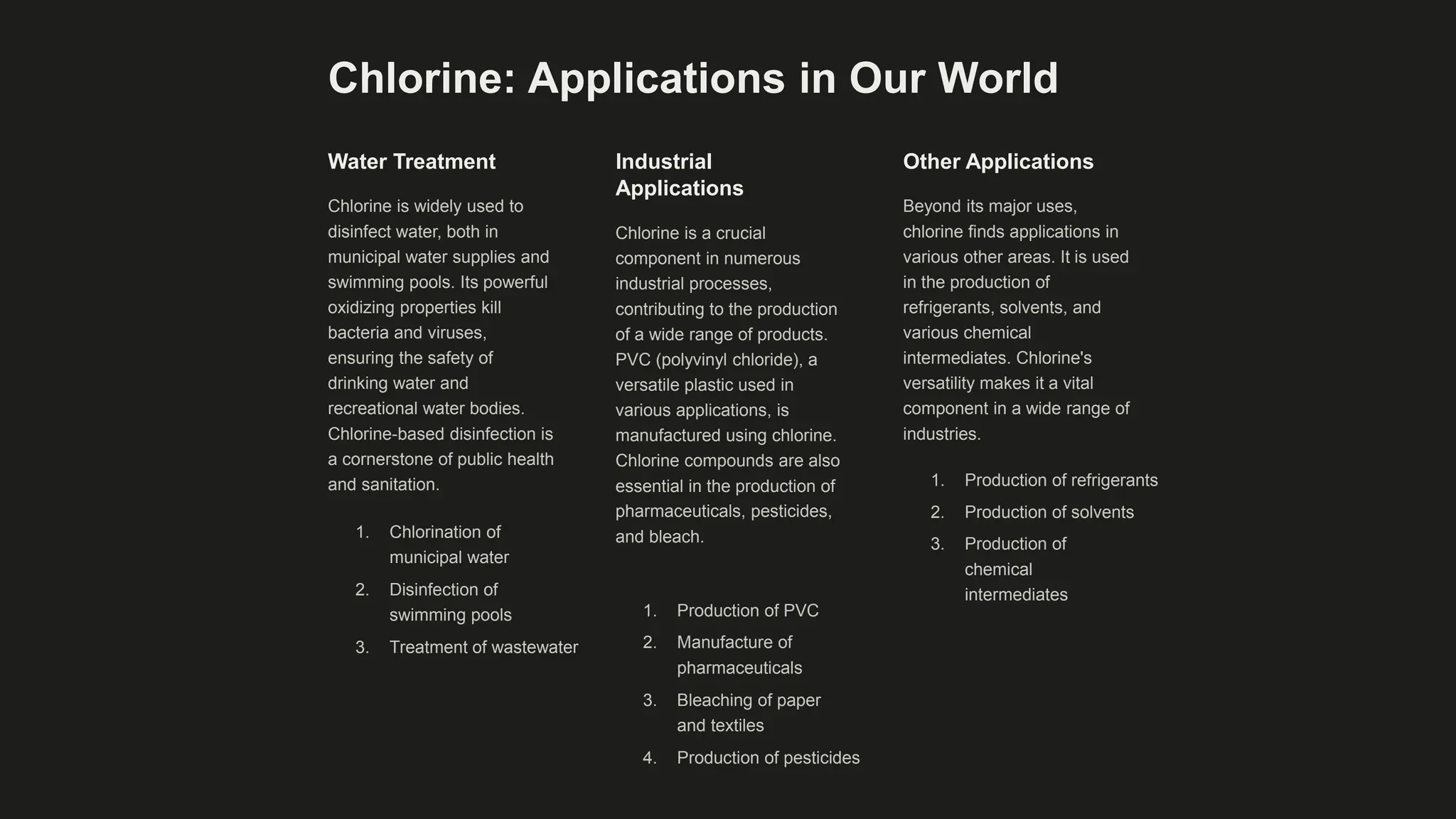 Chlorine and Nitric Acid application, properties, impacts.pptx