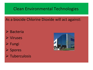Chlorine dioxide for water in facilities | PPT