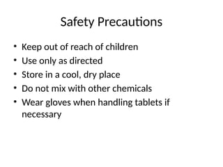 How to Safely Use Chlorine Dioxide Tablets for Water Purification | PPT