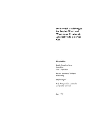 Chlorine gas alternative | PDF