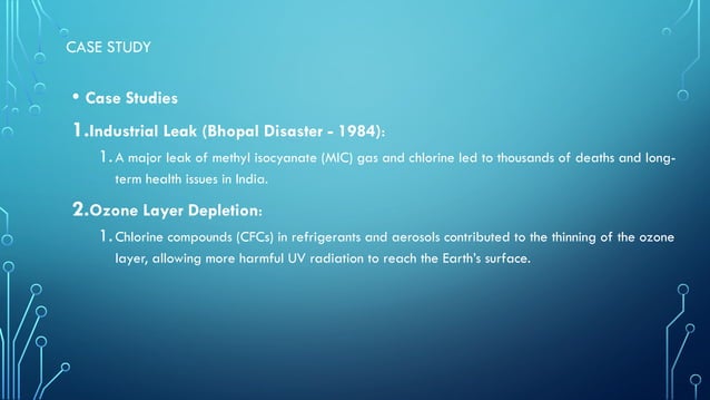 Chlorine in Air Pollution on Industrial Area ppt | PPTX