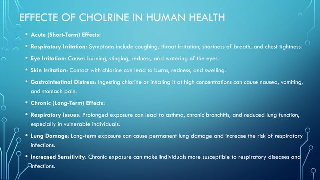 Chlorine in Air Pollution on Industrial Area ppt | PPTX