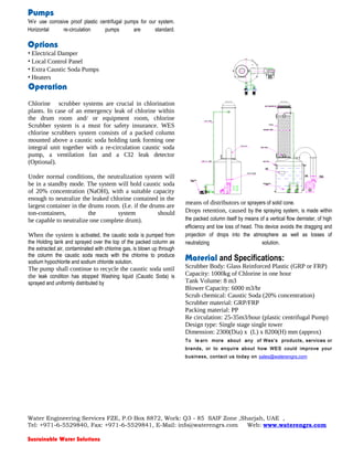 Chlorine neutralizing scrubber | DOC