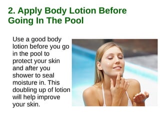 How to Protect Skin and Hair From Chlorine in Swimming Pool? | ODP