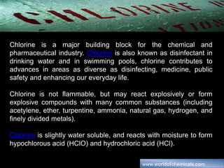 Chlorine role in day to day life | PPTX