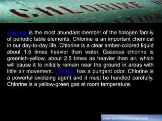 Uses Of Chlorine In Daily Life
