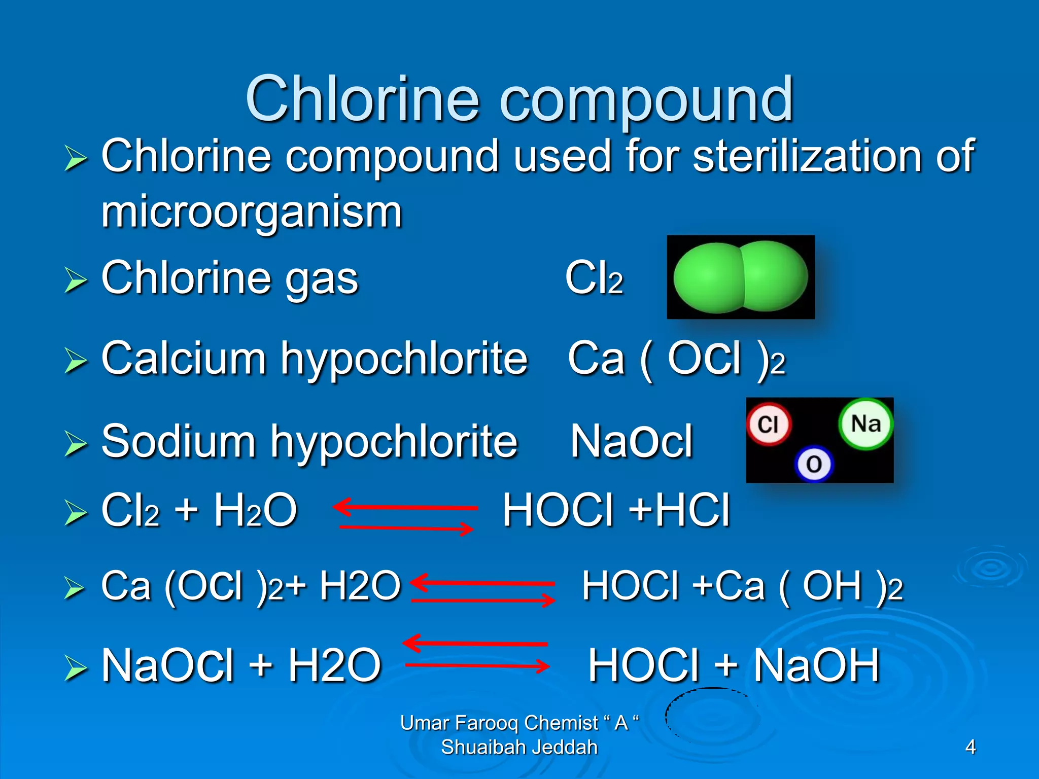 Chlorine uses & safety | PPT