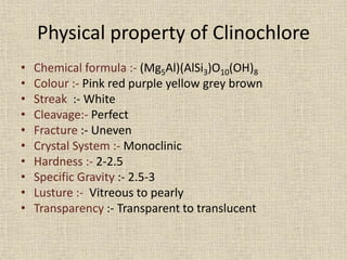 Chlorite group | PPTX