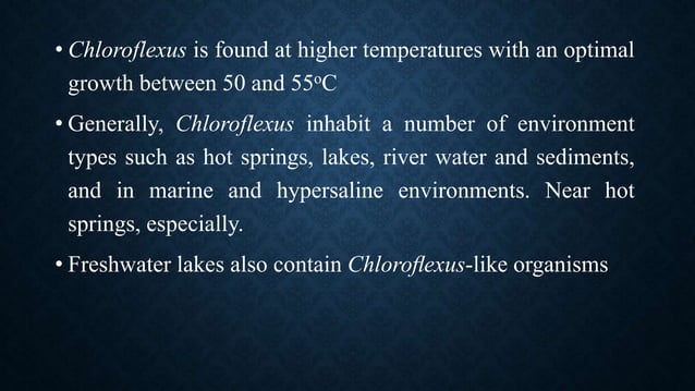 Chloroflexus & spirullina | PPT