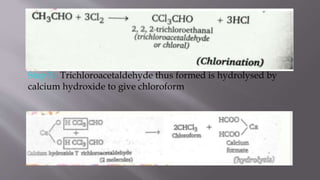 Chloroform | PPTX | Chemistry | Science