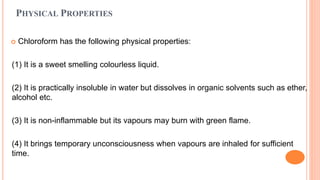 Chloroform (1) | PPT | Free Download