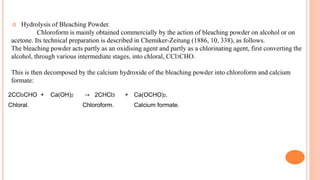 Chloroform Uses