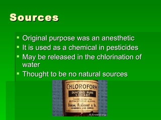 Chloroform (chcl3) | PPT
