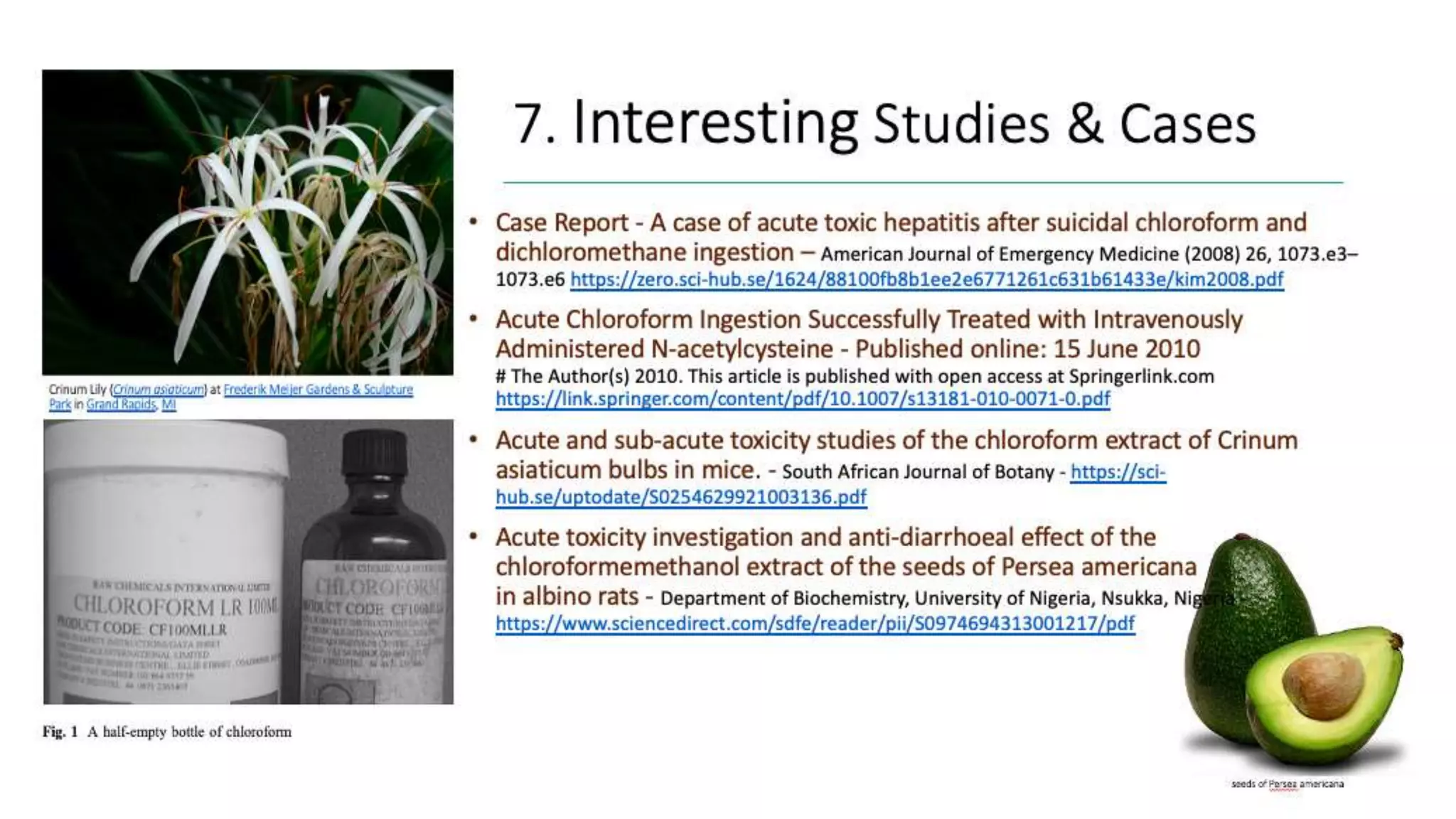 Chloroform brief history and toxicity - general toxicological practical ...