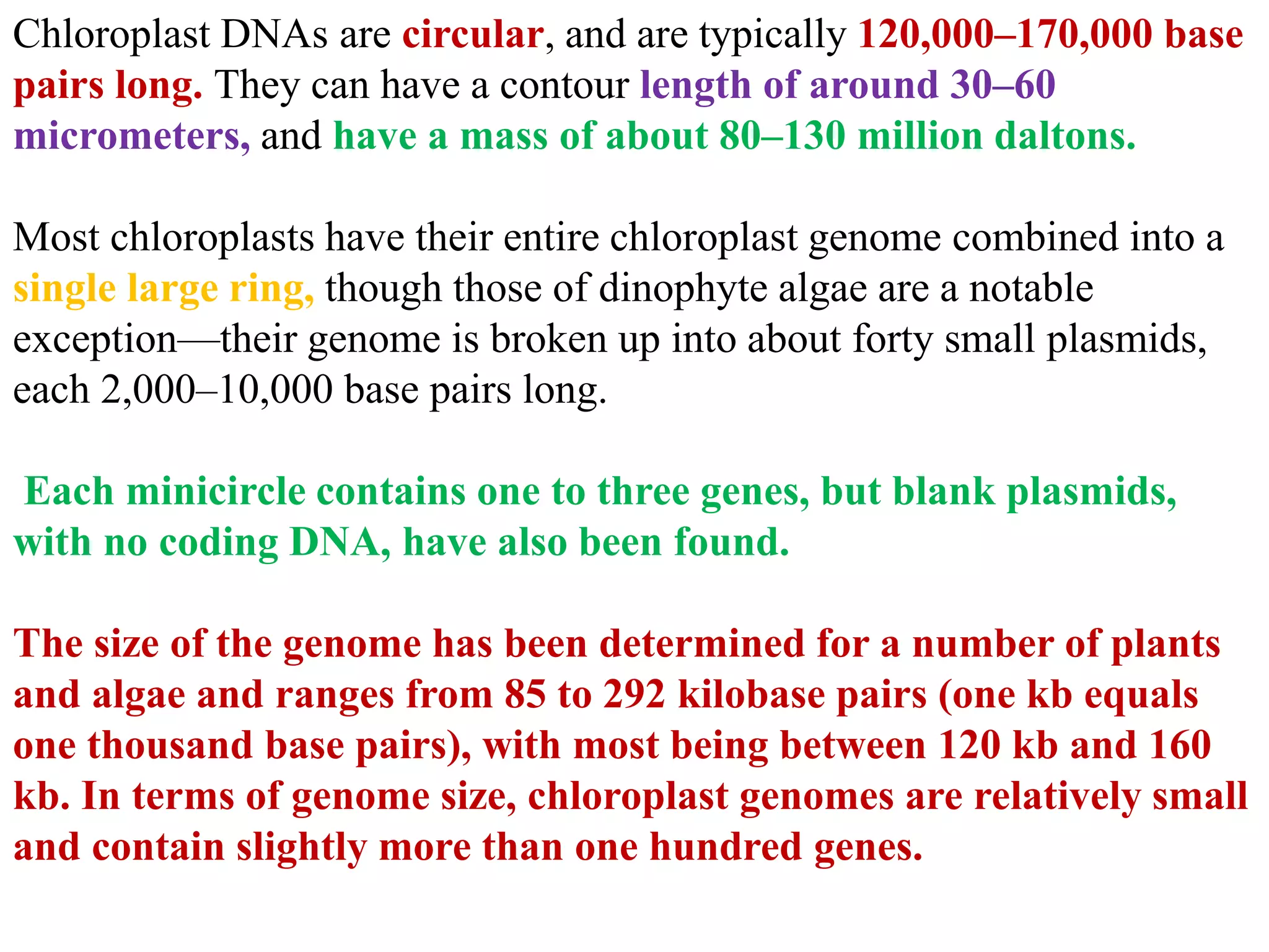 Chloroplast dna | PPTX