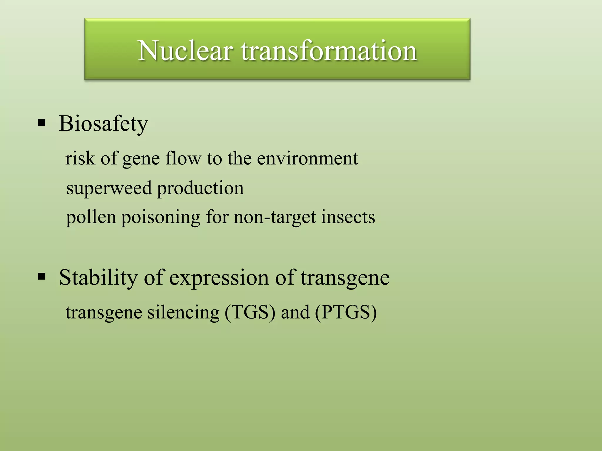 Chloroplast genome engineering | PDF