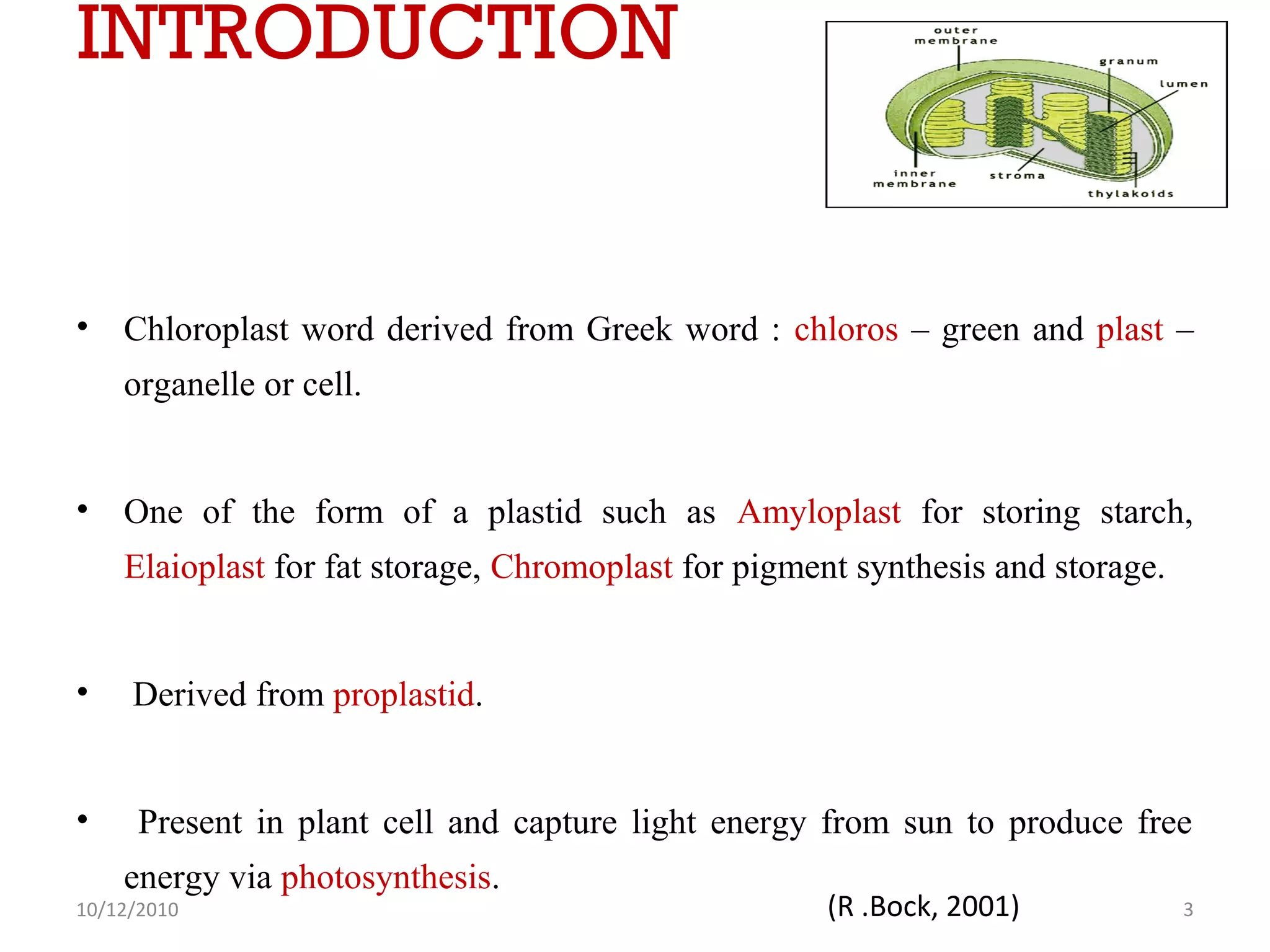 Chloroplast genomics and biotechnology | PPT