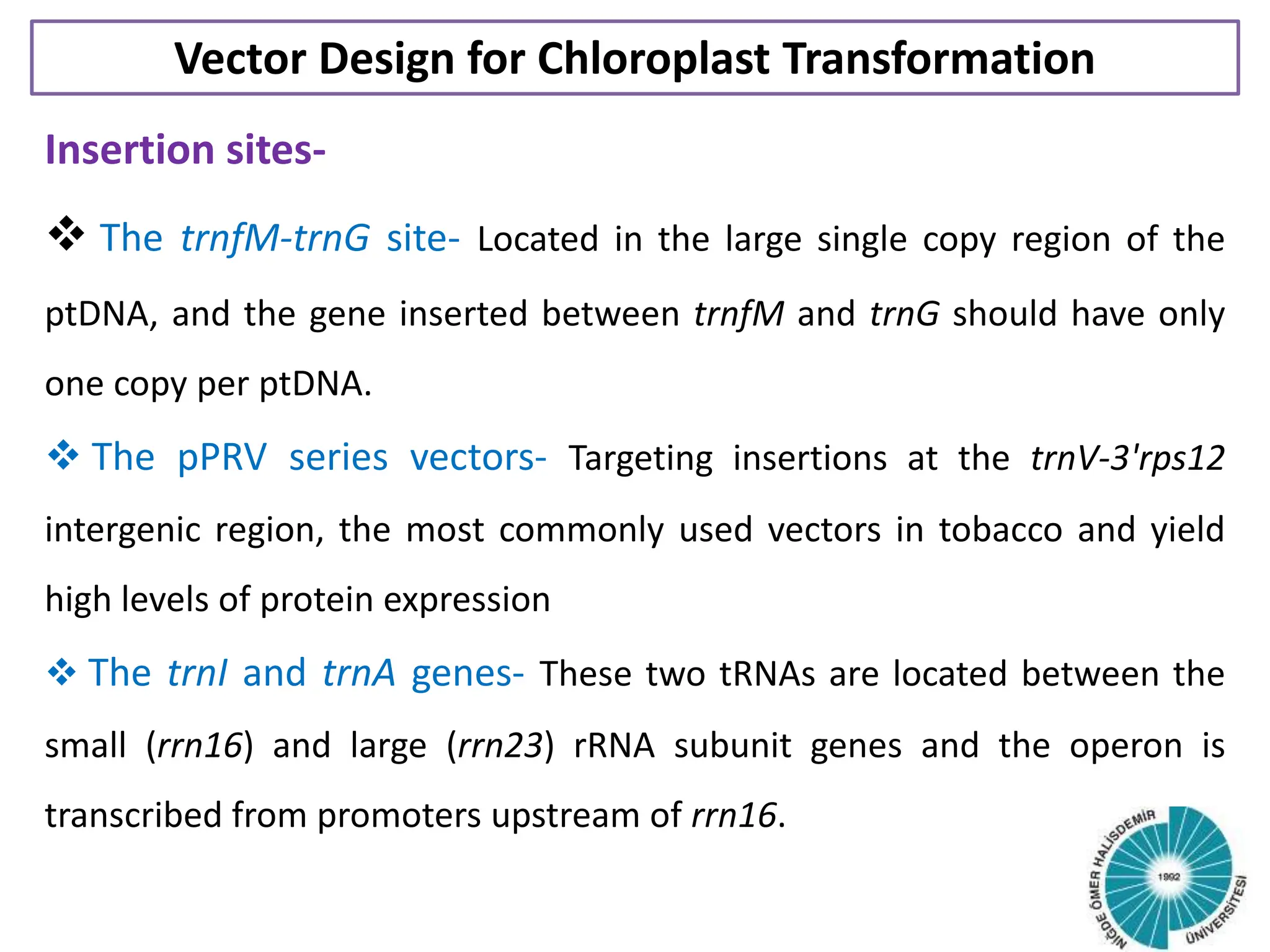 Chloroplast Transformation by Dr Swaati Sharma.pptx