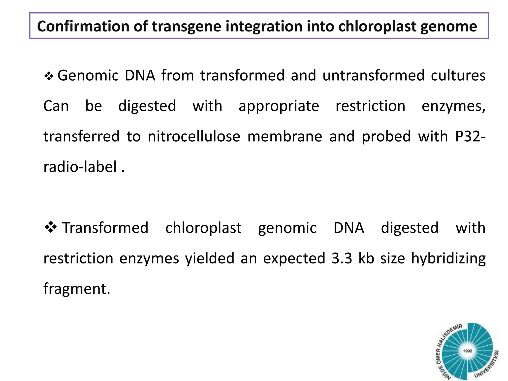 Chloroplast Transformation by Dr Swaati Sharma.pptx