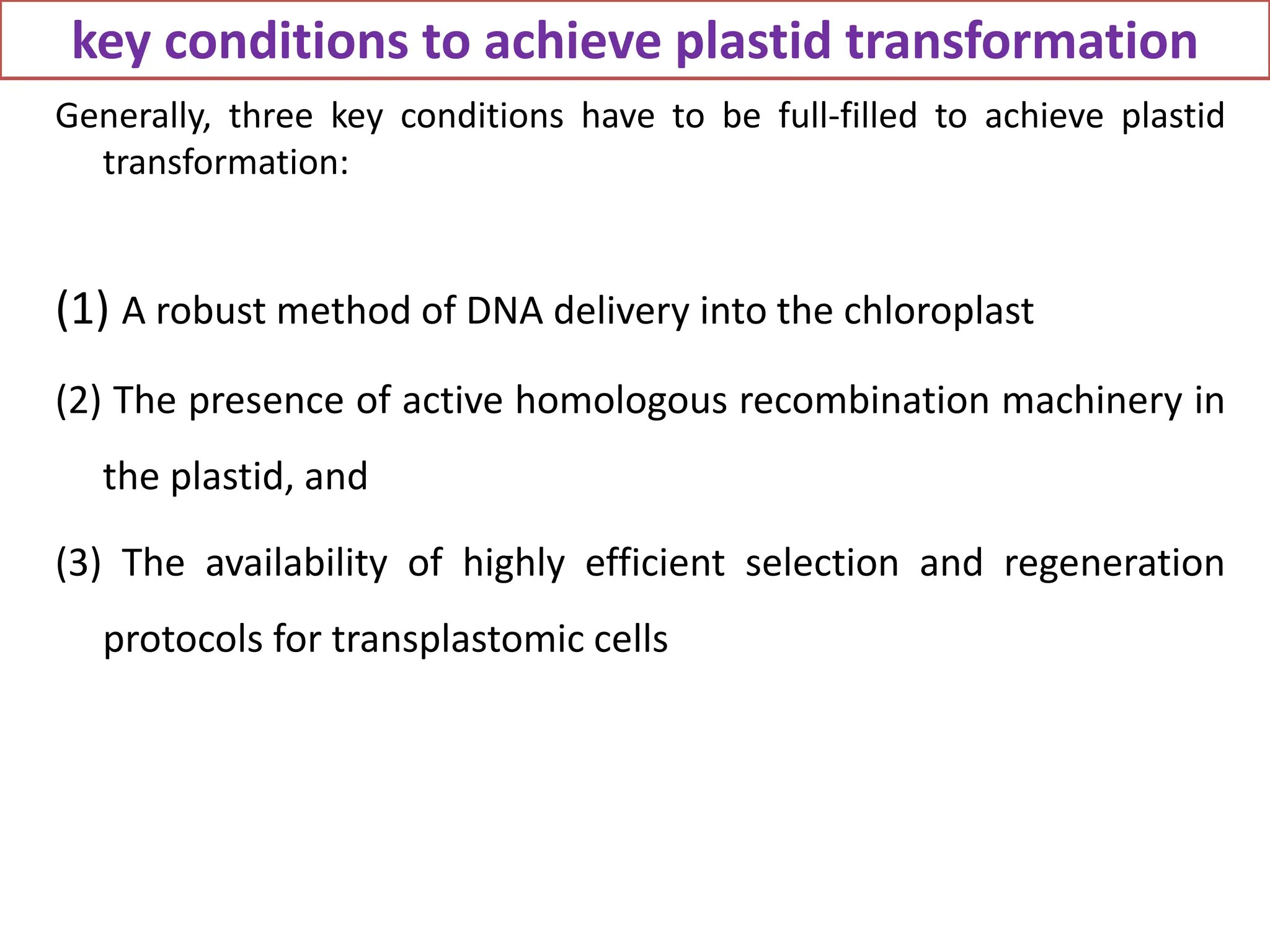 Chloroplast Transformation by Dr Swaati Sharma.pptx