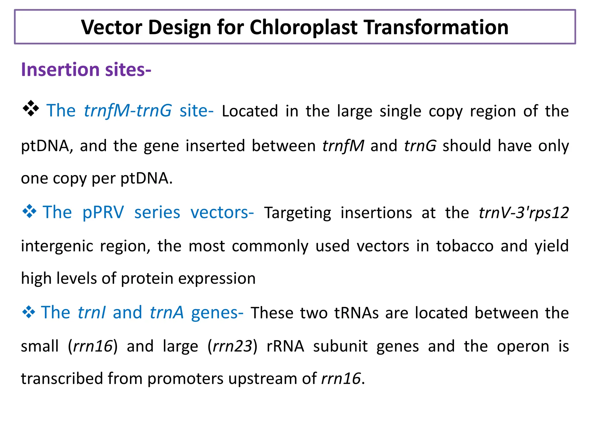 Chloroplast Transformation by Dr Swaati Sharma.pptx
