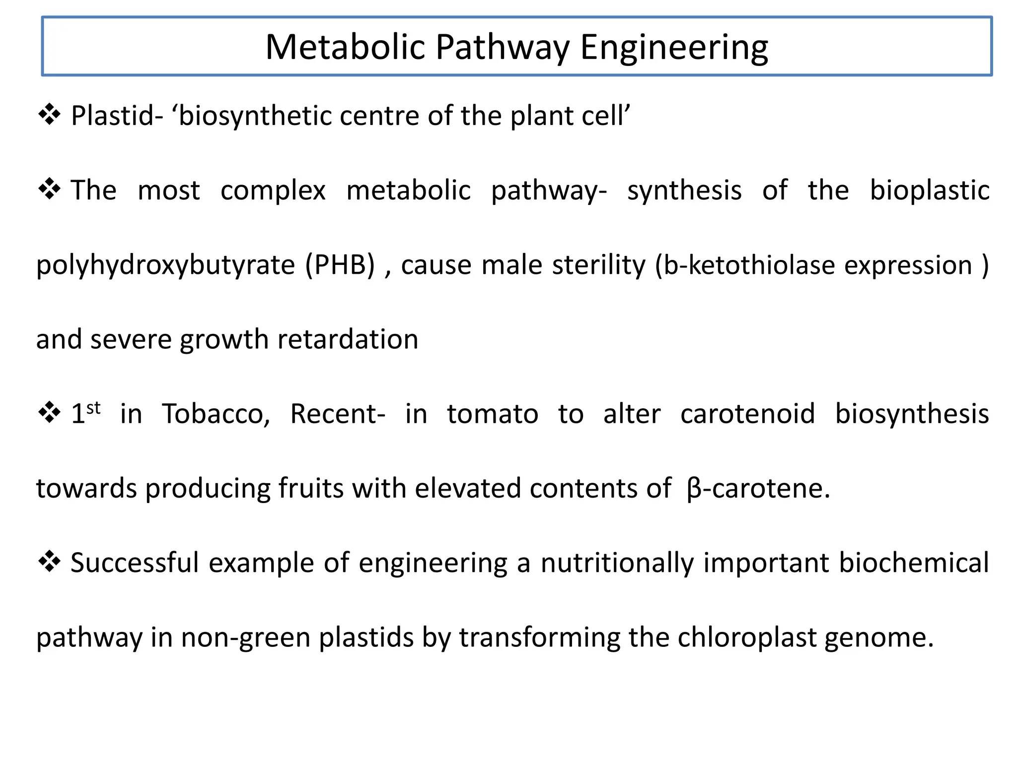 Chloroplast Transformation by Dr Swaati Sharma.pptx