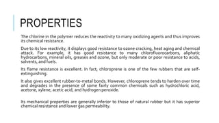 Chloroprene rubber (neoprene) | PPTX