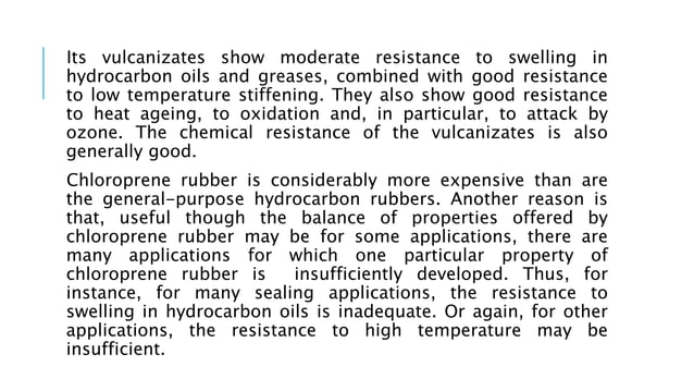 Chloroprene rubber (neoprene) | PPTX | Chemistry | Science