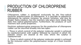 Chloroprene rubber (neoprene) | PPTX