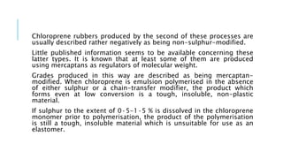 Chloroprene rubber (neoprene) | PPTX