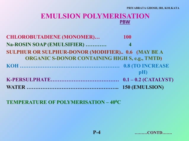 Chloroprene rubber (cr) 4 | PPT