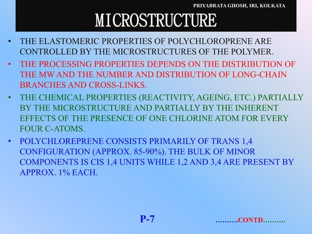 Chloroprene rubber (cr) 4 | PPT