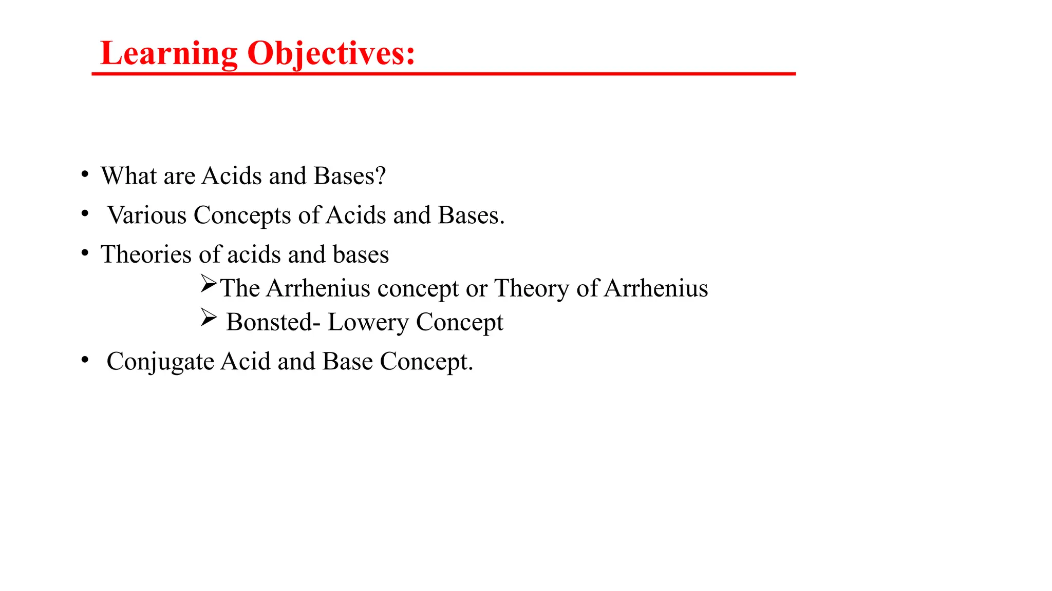Concepts of Acids and Bases. Theories of acids and bases | PPTX