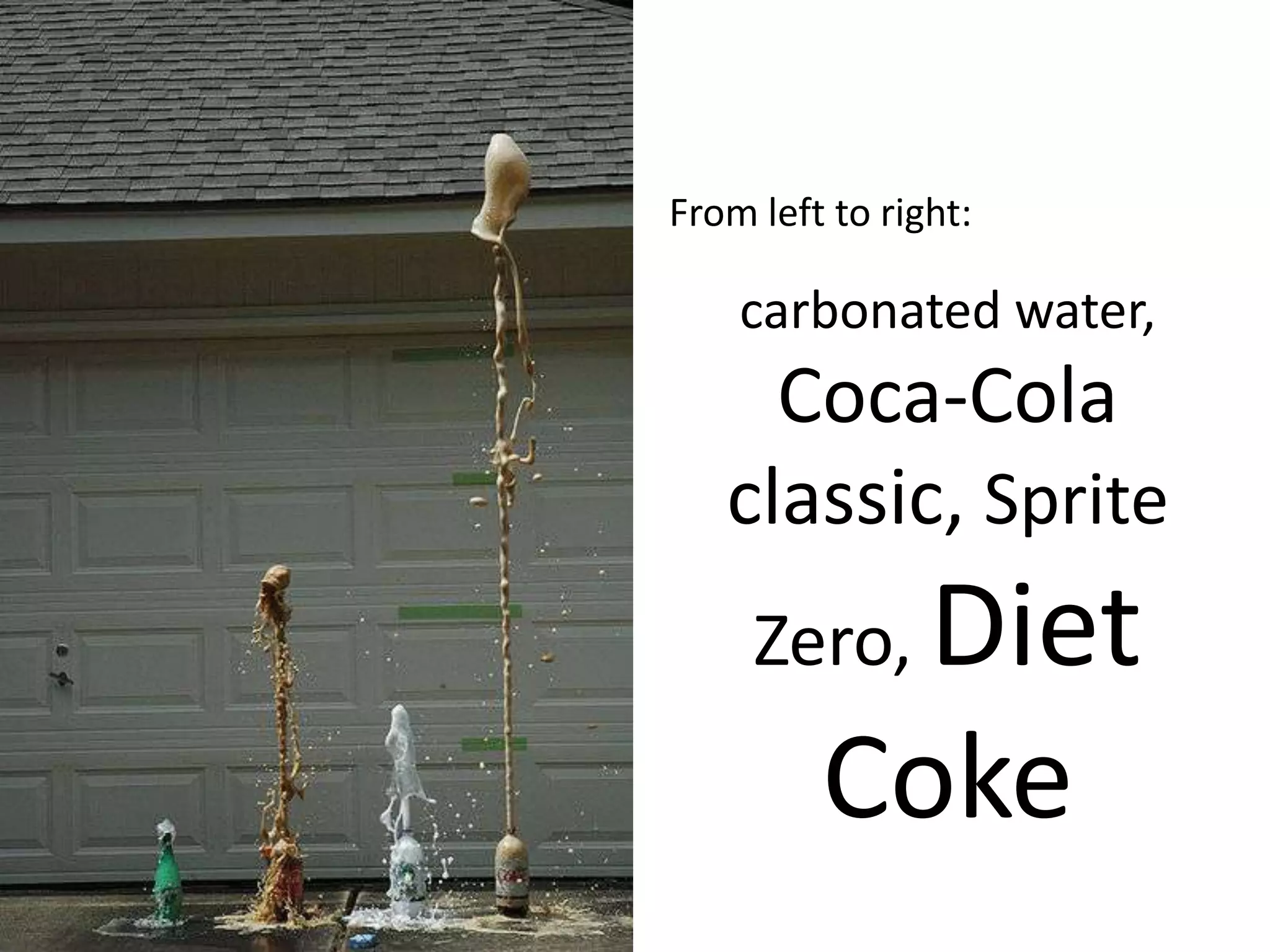Diet Coke & Mentos Reaction | PPTX | Chemistry | Science