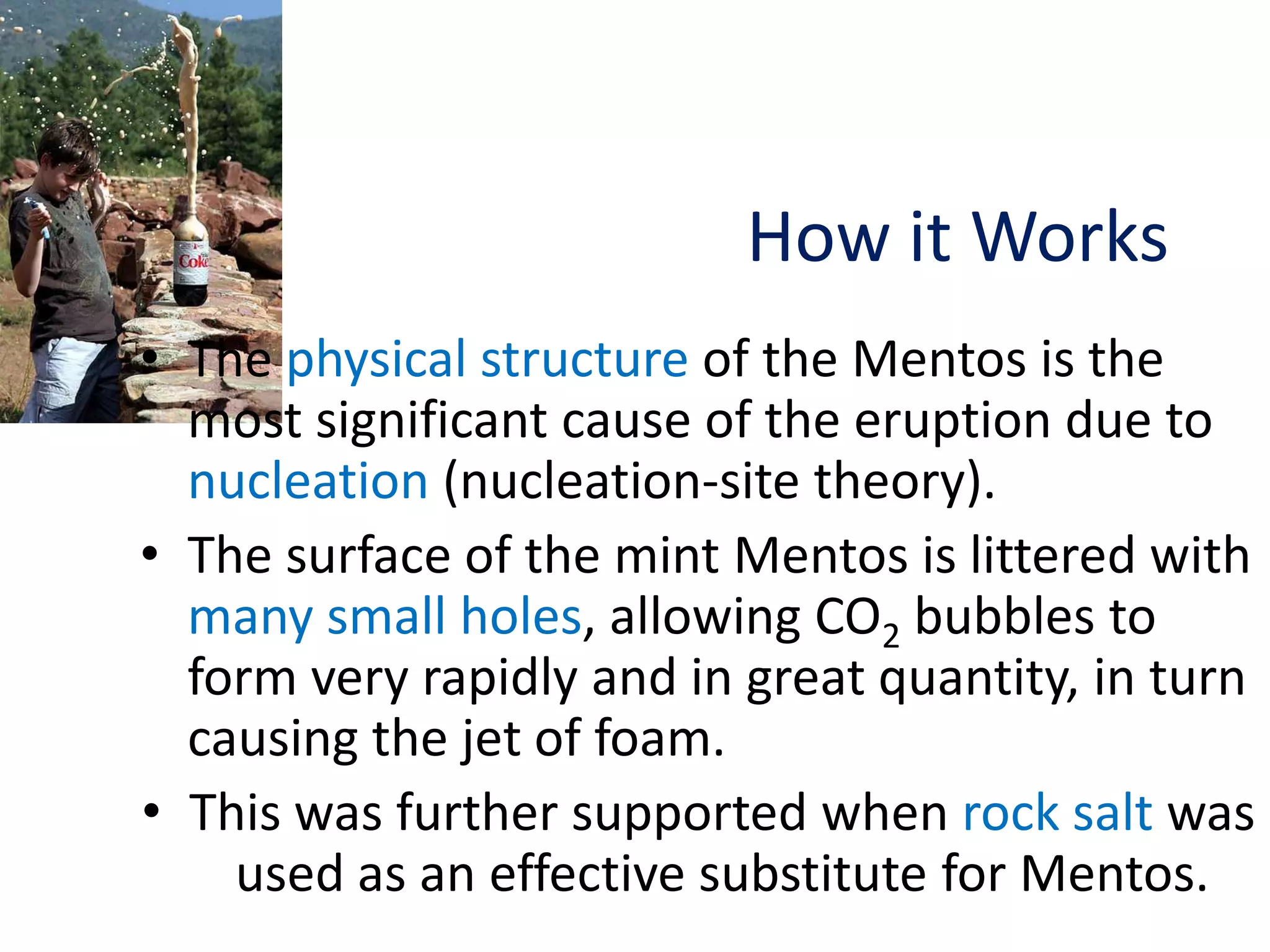 Diet Coke & Mentos Reaction | PPT