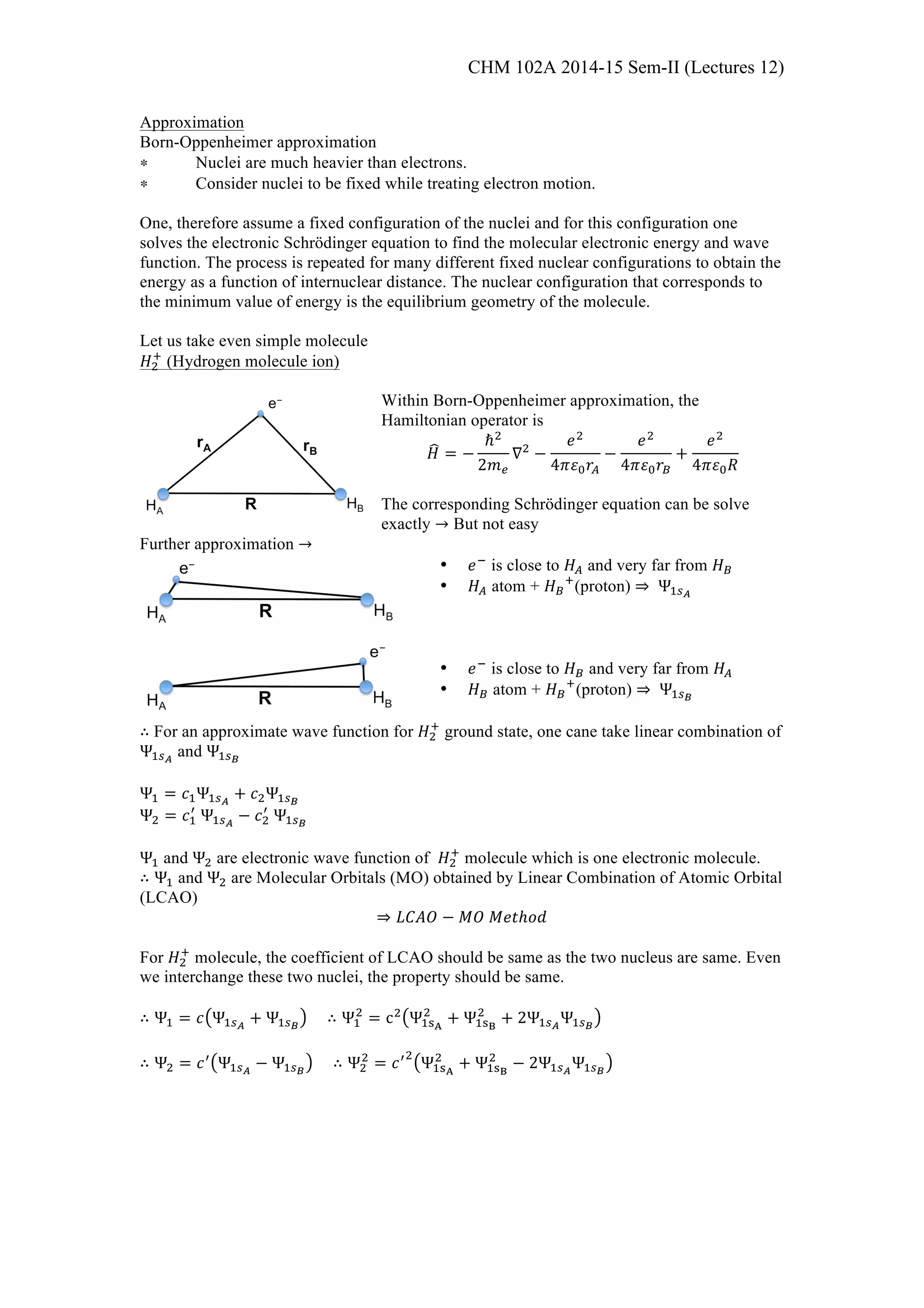 Chm102 14 15_lecture 12 | PDF