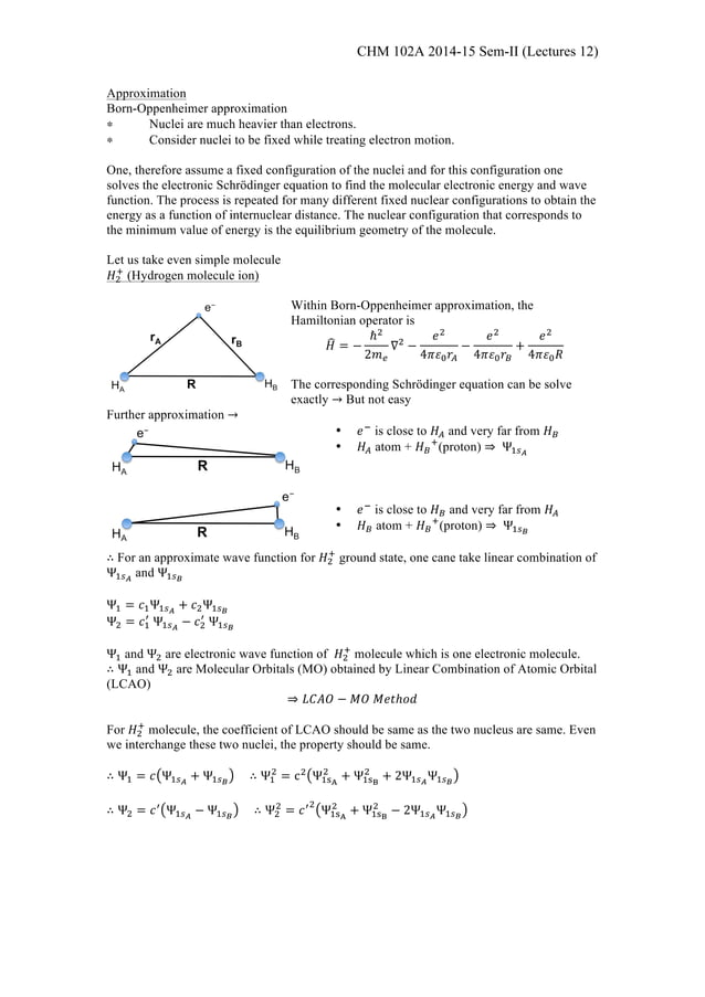 Chm102 14 15_lecture 12 | PDF