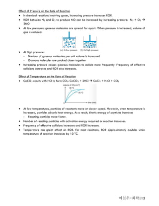 Chapter 1 Rate of Reaction | PDF | Chemistry | Science