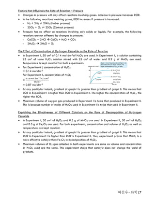 Chapter 1 Rate of Reaction | PDF