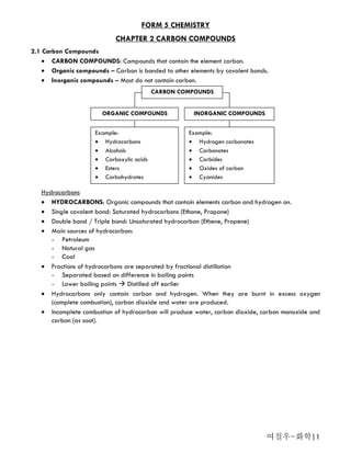 Chapter 2 Carbon Compounds | PDF