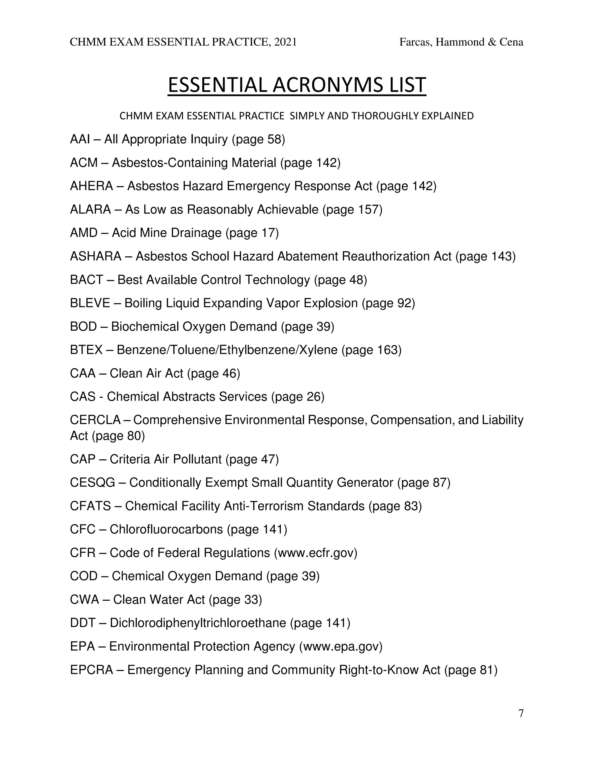 CHMM exam essential practice | PDF