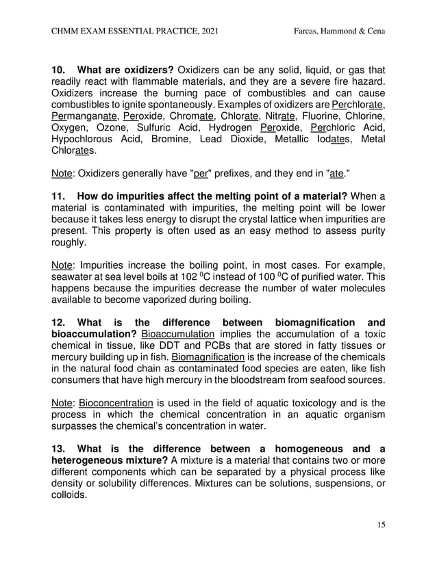 CHMM exam essential practice | PDF